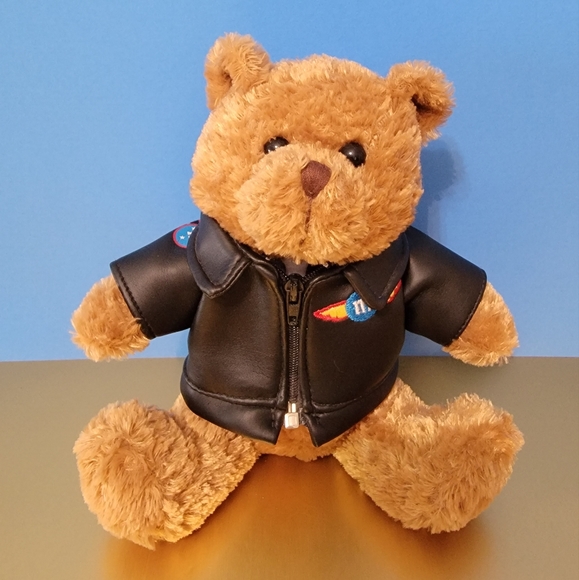 M&M'S | Toys | Rare 7 M Ms Aviator Teddy Bear Leather Biker Jacket ...